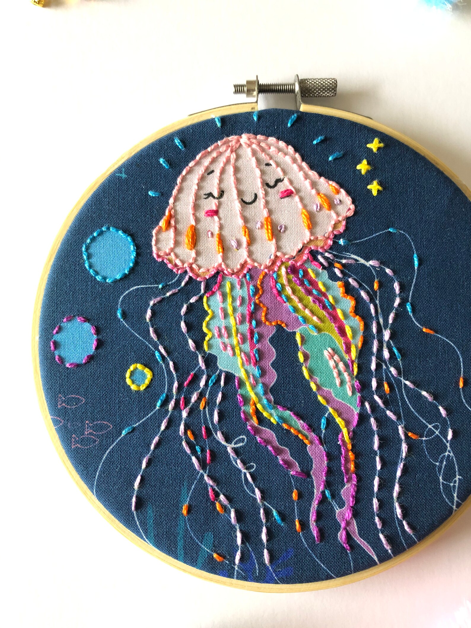 Cute Sea Embroidery Kit, Needlecraft Kit, Embroidery Pattern, Beginners ...