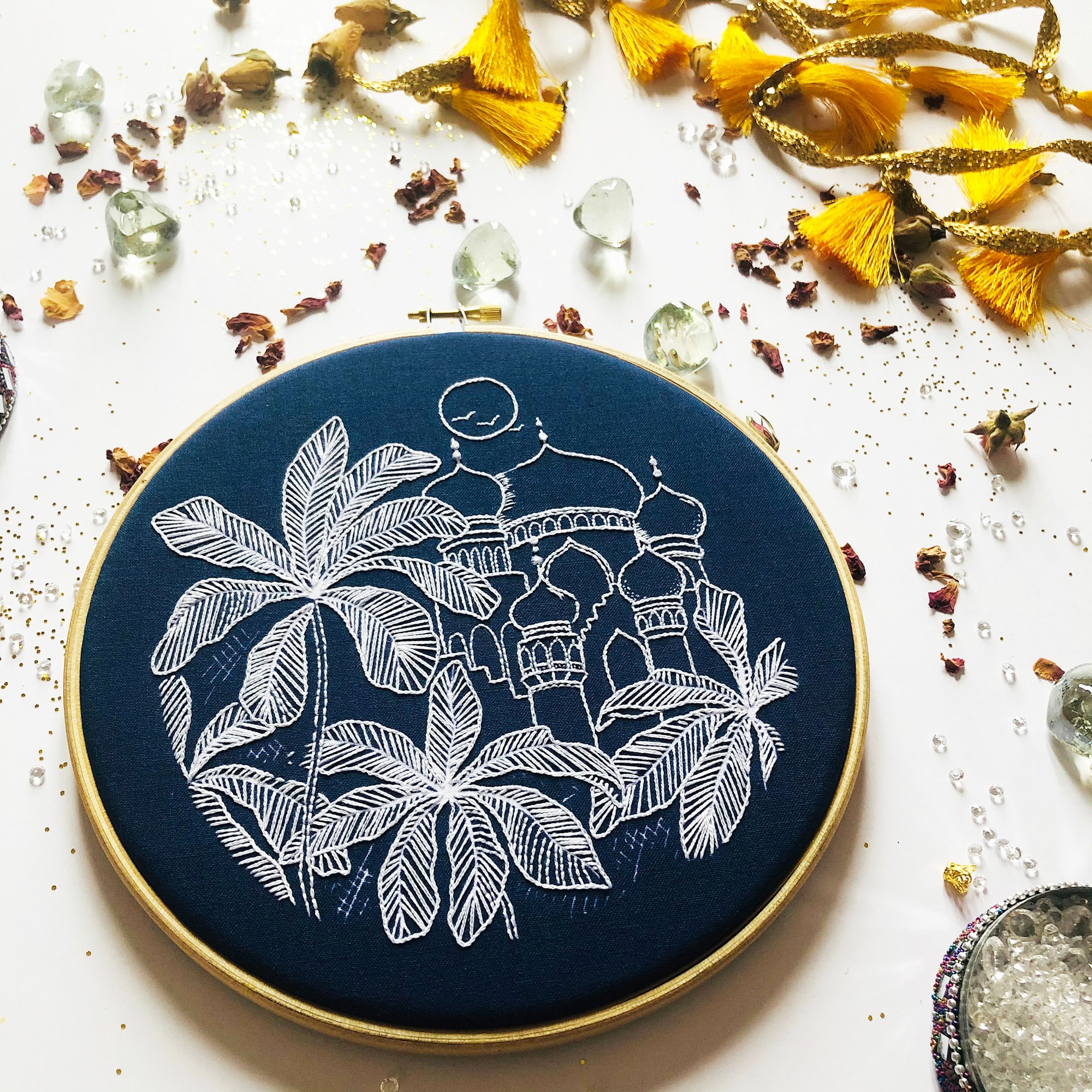 Hidden Palace Embroidery Pattern, Needlecraft, Embroidery Pattern ...