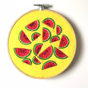 Watermelon Embroidery Pattern, Needlecraft Pattern, Embroidery Pattern ...