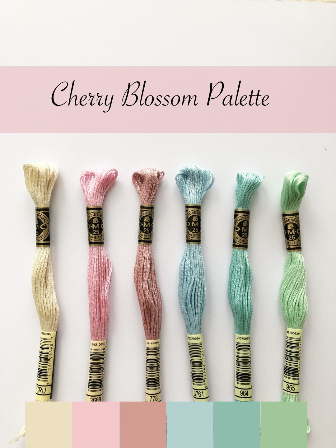 DMC 6 Strand Embroidery Thread CHERRY BLOSSOM Embroidery - Etsy