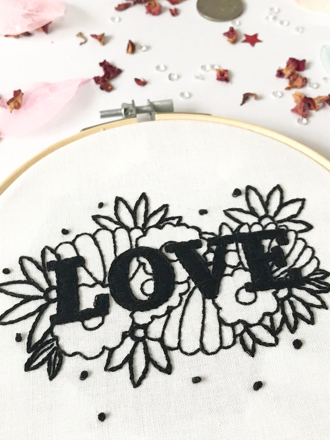 Love Embroidery Pattern Needlecraft Pattern Embroidery - Etsy