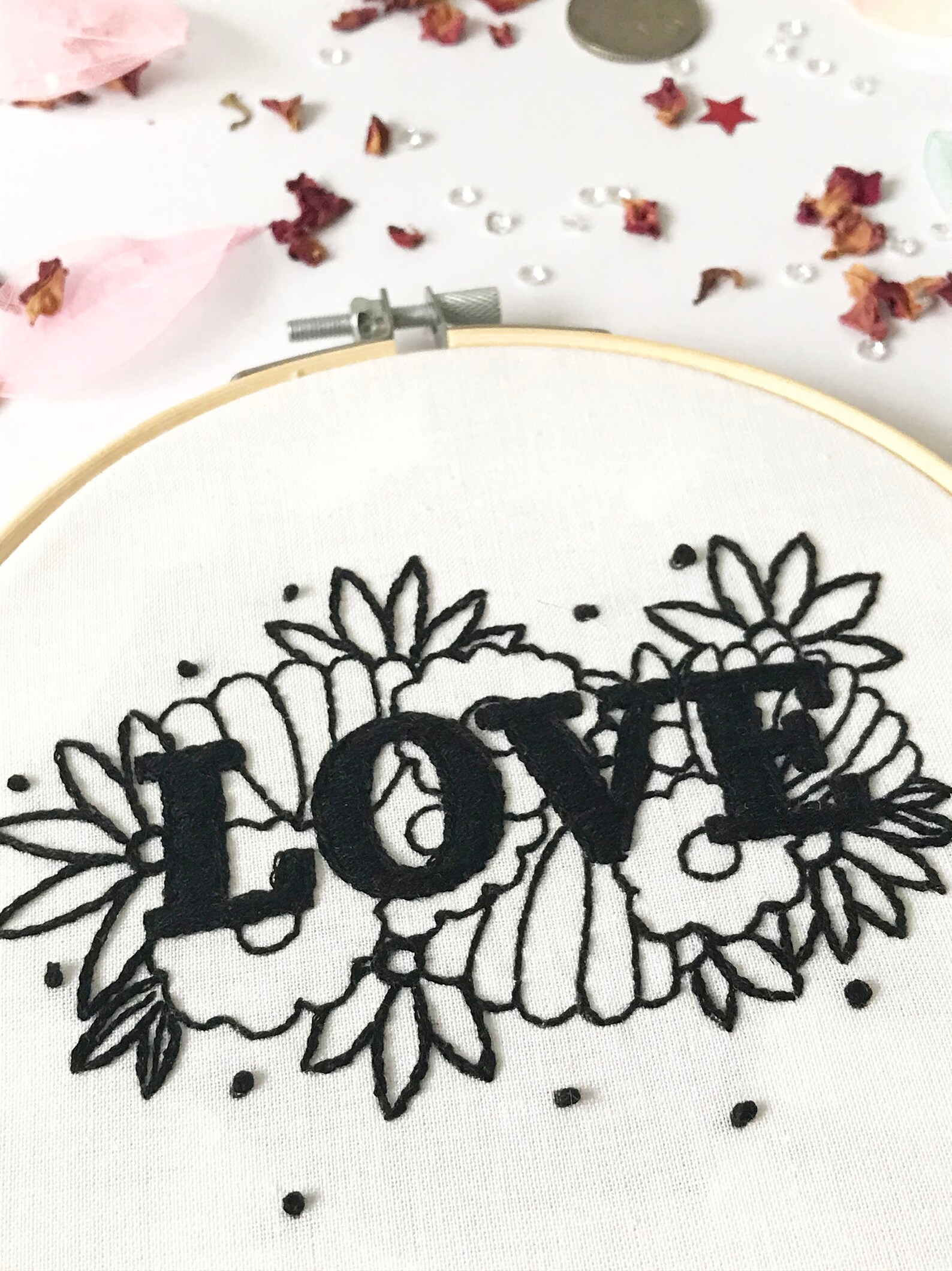 Love Embroidery Pattern PDF Needlecraft Pattern Embroidery | Etsy