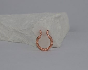 Fake Nose Ring Fake Nose Hoop Fake Piercing Fake Earring - Etsy
