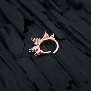 Ray Septum Piercing-handmade Nose Ring-copper Septum Ring-copper Septum Jewelry - Etsy