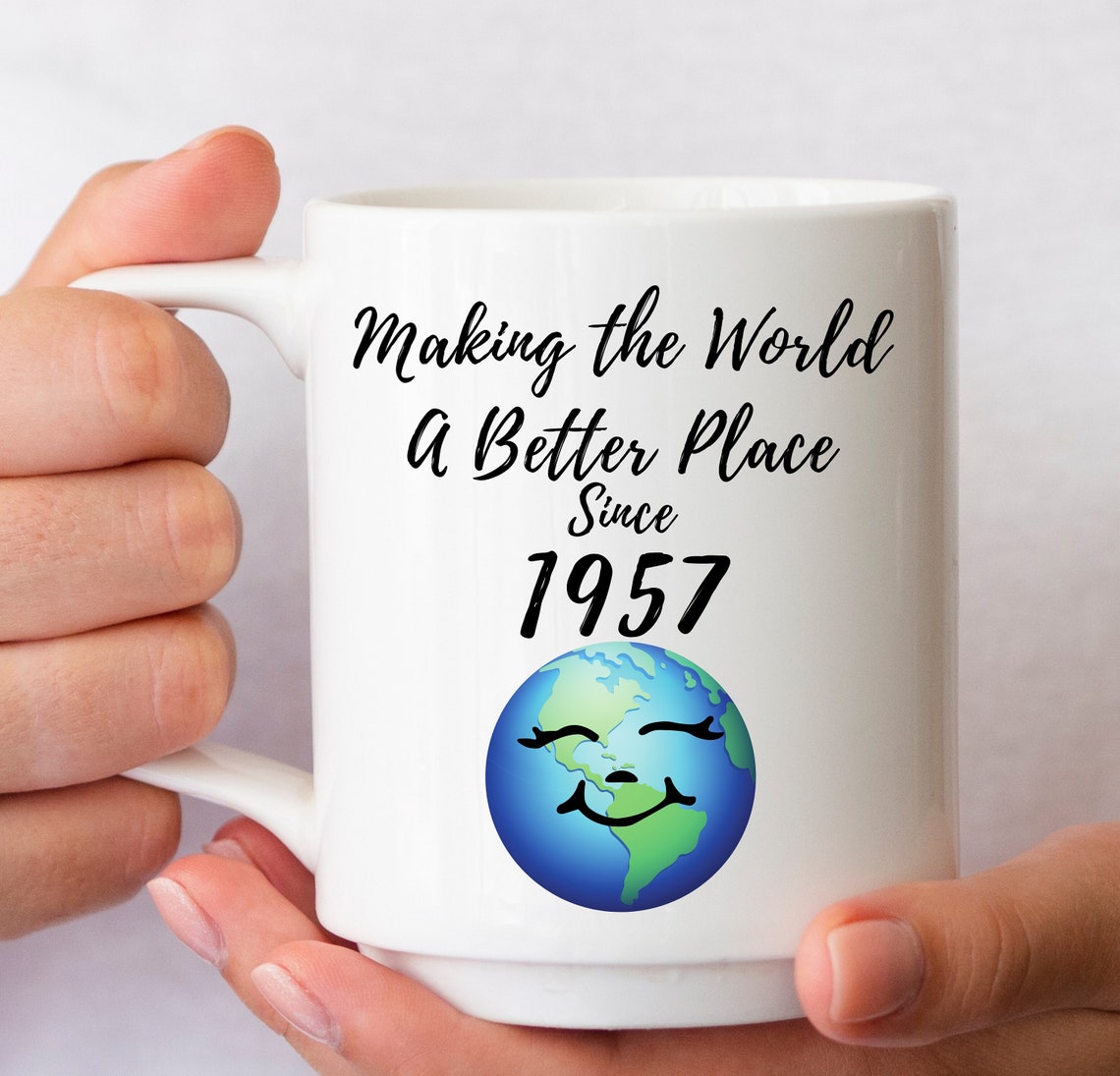 Making the World A Better Place Since 1957 Mug 65th Birthday | Etsy