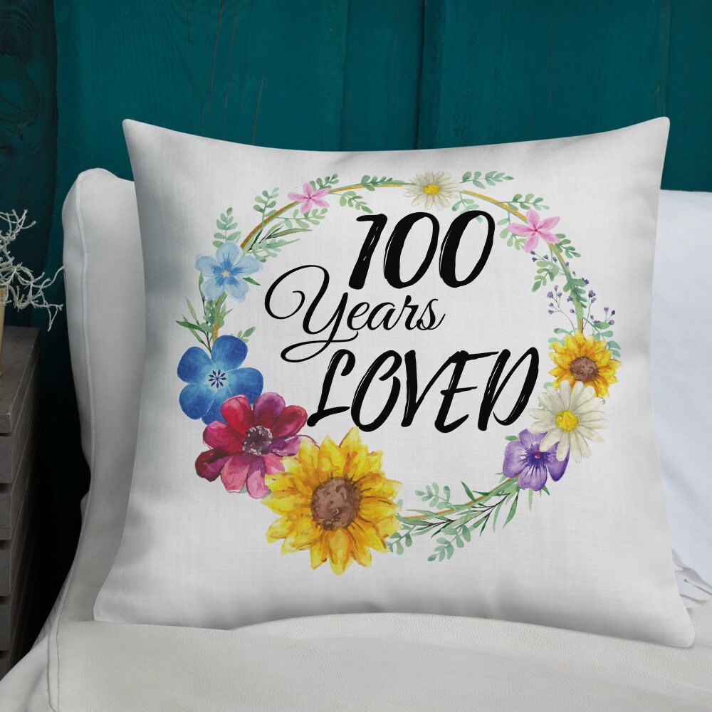 100th Birthday Gifts for Women, 100 Years Loved, 100 and Fabulous, 100 ...