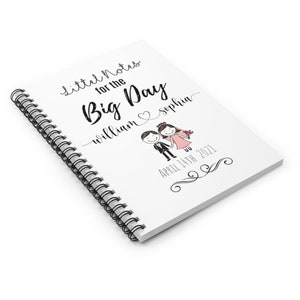 Little Notes for the Big Day, Custom Wedding Journal, Personalized ...