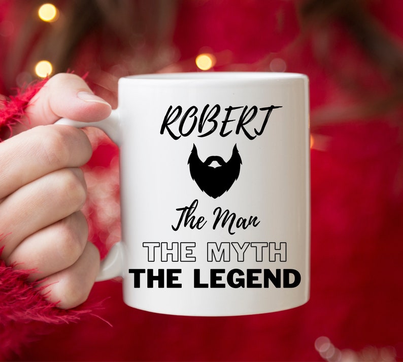 Personalized the Man Mug the Myth Mug the Legend Beard Mug - Etsy