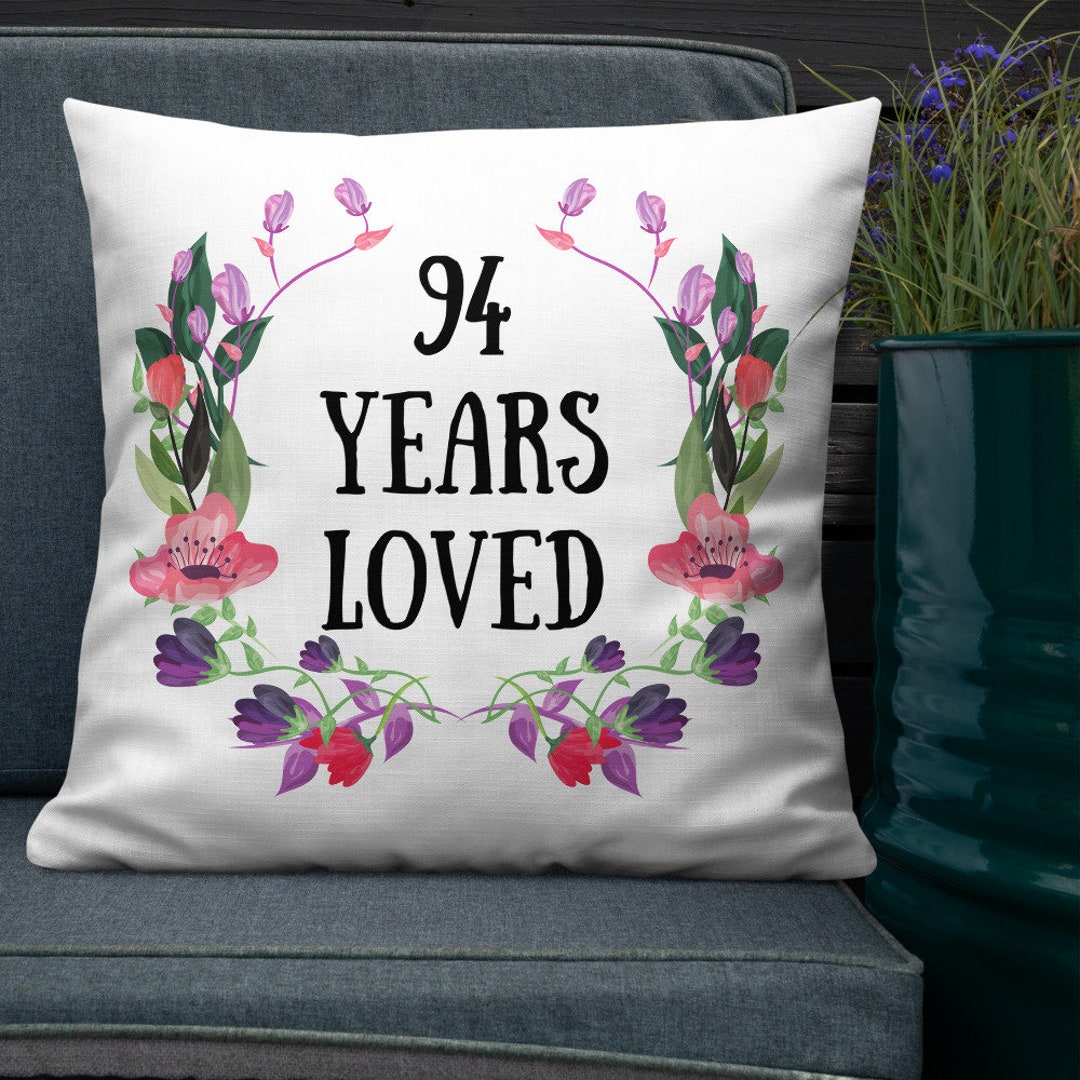94 Years Loved, 94 Year Old Female Gifts, 94th Birthday Gifts for Women ...