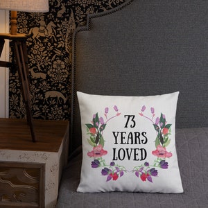 73th Birthday Gifts for Women , 73 Year Old Female Gift, 73 Years Loved ...