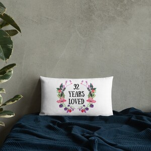 92nd Birthday Gifts for Women, 92 Year Old Female, 92 Years Loved ...