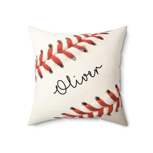 Custom Baseball Pillow, Personalized Baseball Decorative Pillow Sports ...