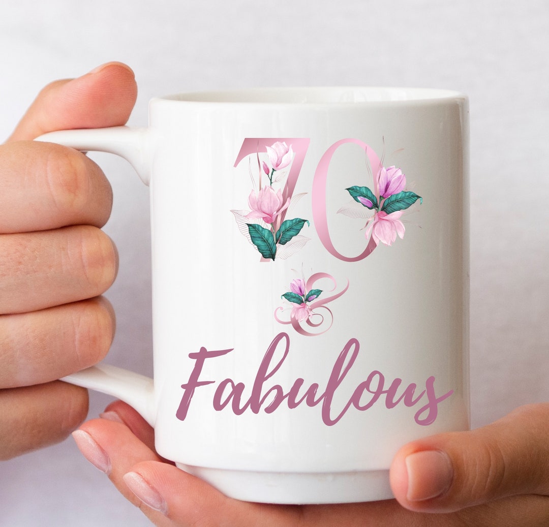 70 and Fabulous Mug, 70th Birthday Ideas, Fabulous Since 1951 Mug, 70th ...