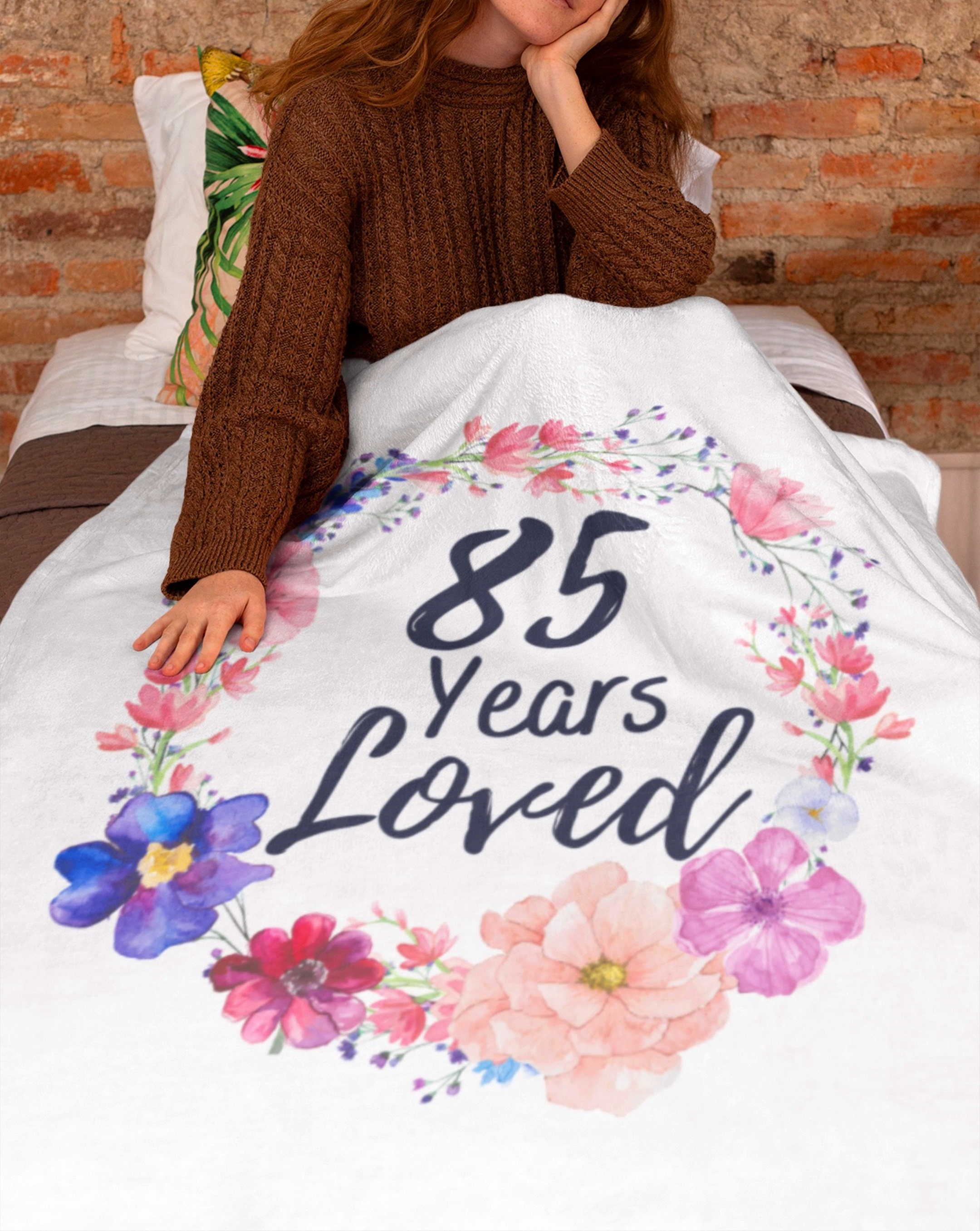 85 Years Loved Blanket, 85th Birthday Gifts for Women, 85 Year Old ...