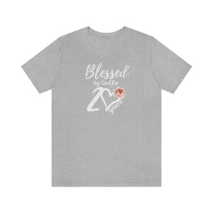 Blessed by God for 20 Years Birthday Tshirt, 20 Years Blessed Shirt for ...