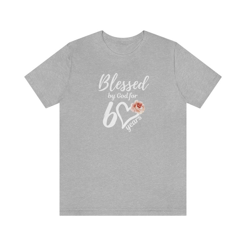 Blessed by God for 60 Years Birthday Tshirt, 60 Years Blessed Shirt for ...