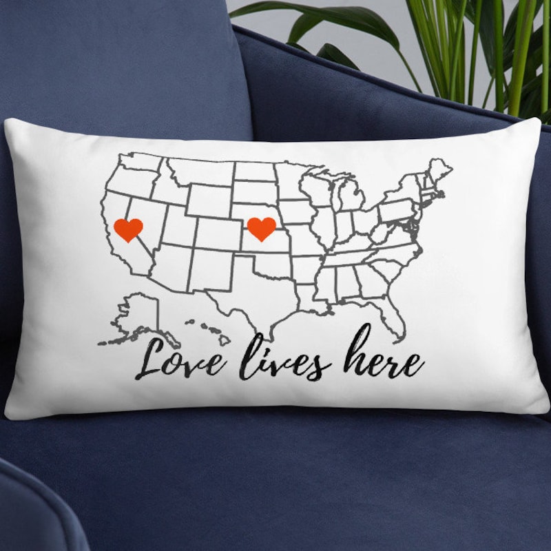 Map Pillow - Etsy