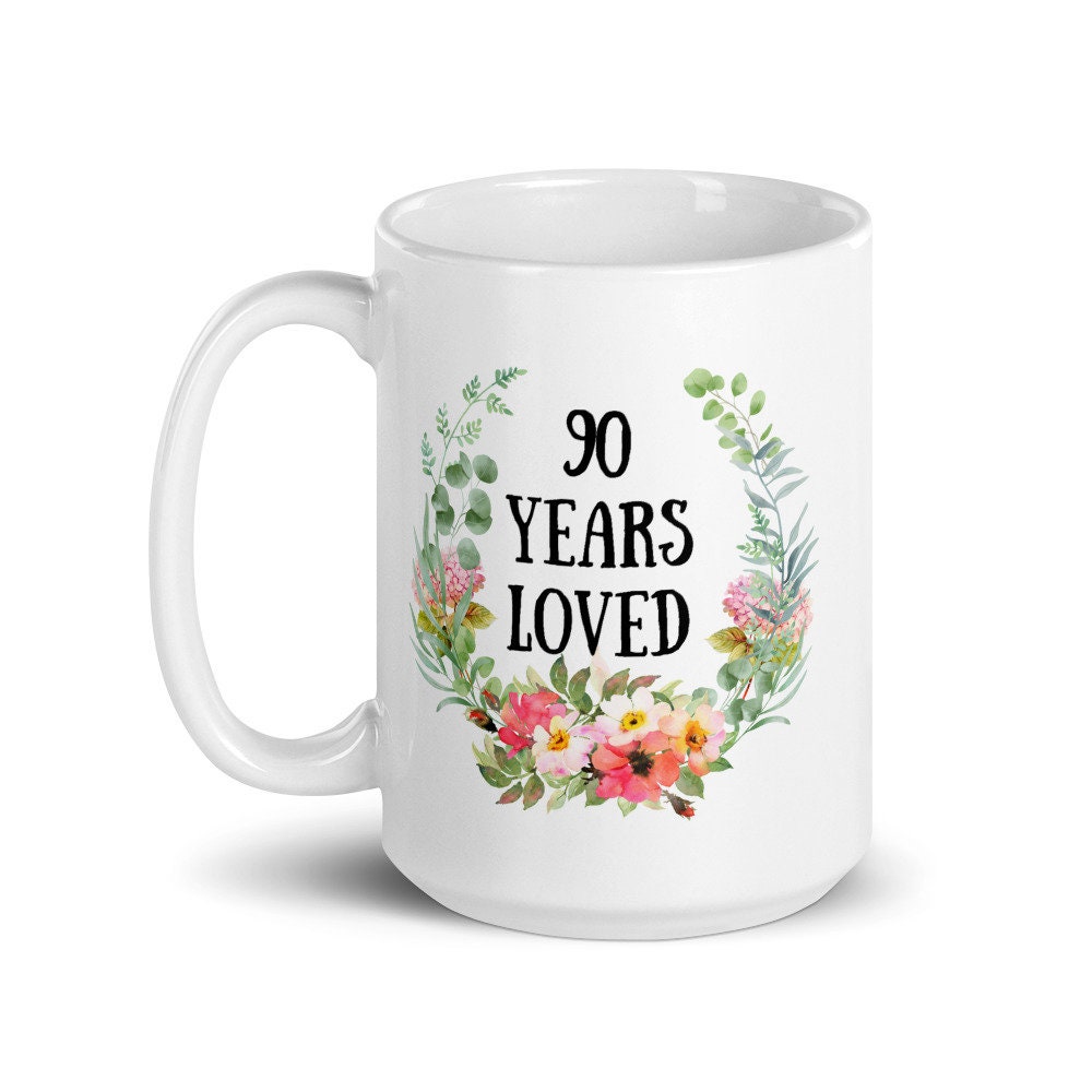 90th Birthday Gifts for Women 90th Birthday Mug 90 Years Old | Etsy