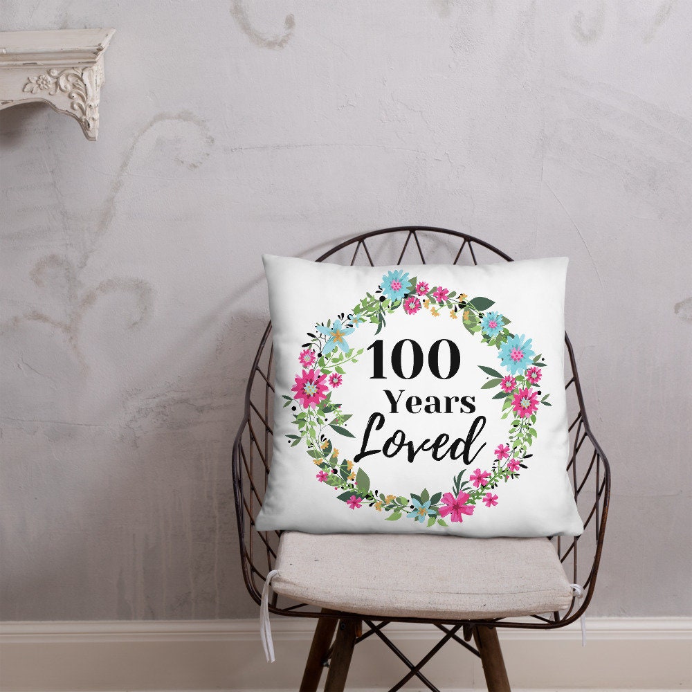 100th Birthday Gift, 100th Birthday Gifts for Women, 100 Years Loved ...