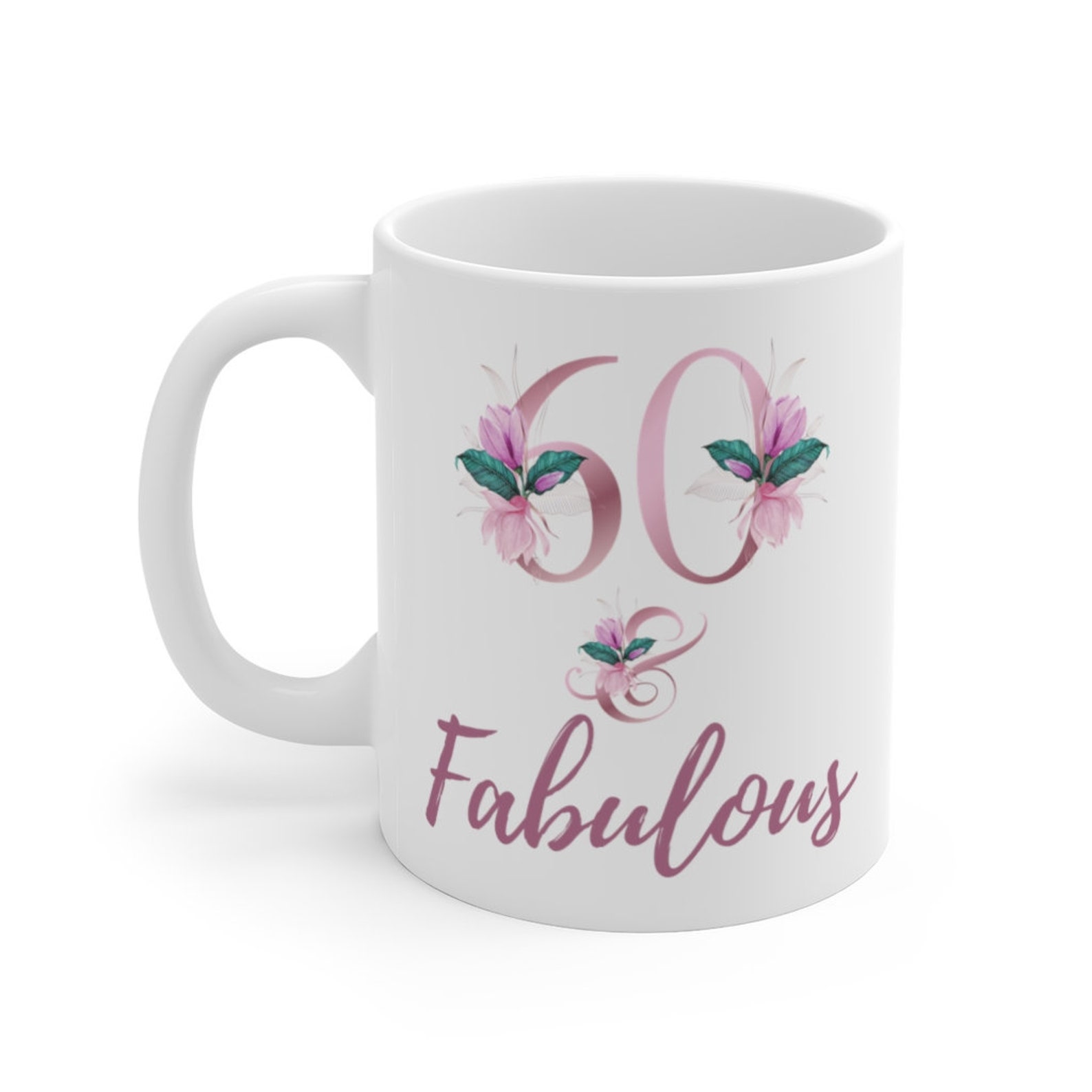 60 and Fabulous Mug, 60th Birthday Ideas, Fabulous Since 1961 Mug, 60th ...