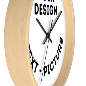 Custom Wall Clock, Photo Wall Clock, Personalized Wall Clock, Home Decoration Clock, Picture ...