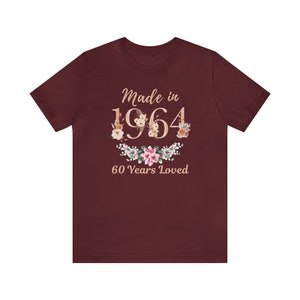 60th Birthday Custom Shirt, Made in 1964 Shirt, 60 Years of Perfection ...