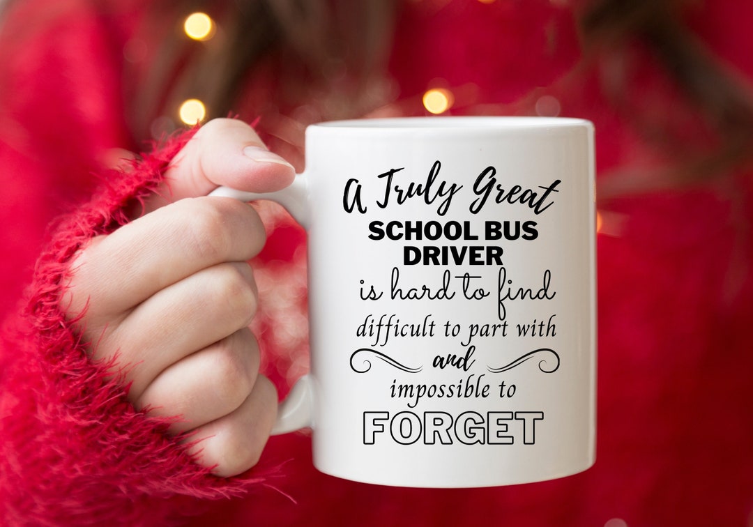 Retirement Gift for School Bus Driver, Happy Retirement Coffee Mug ...