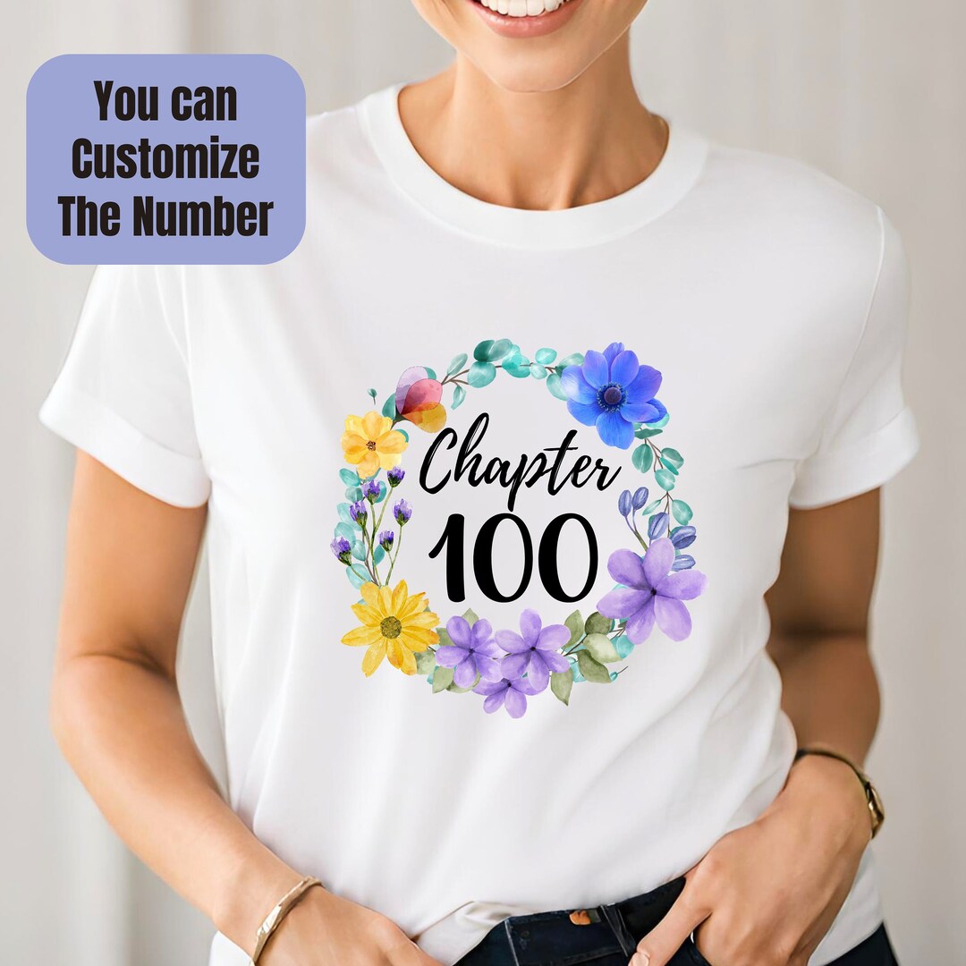 100th Birthday Gift, Chapter 100 Tshirt, 100th Grandma Gift, 100th ...