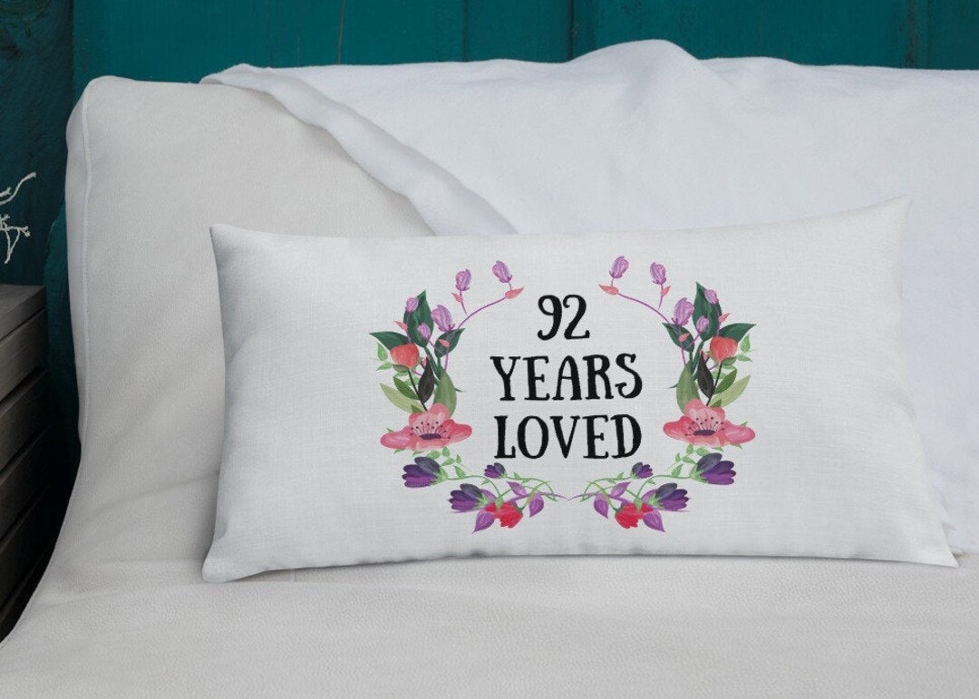 92nd Birthday Gifts for Women, 92 Year Old Female, 92 Years Loved ...
