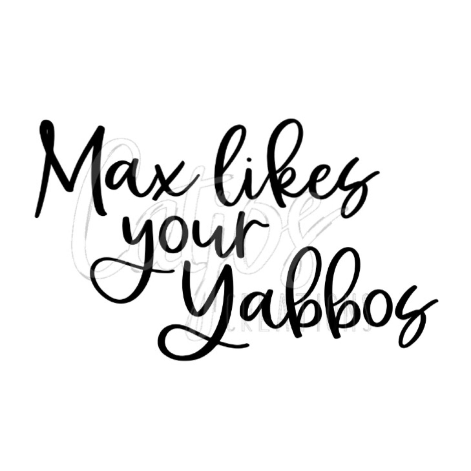 Hocus Pocus: Max Loves Your Yabbos SVG PNG - Etsy
