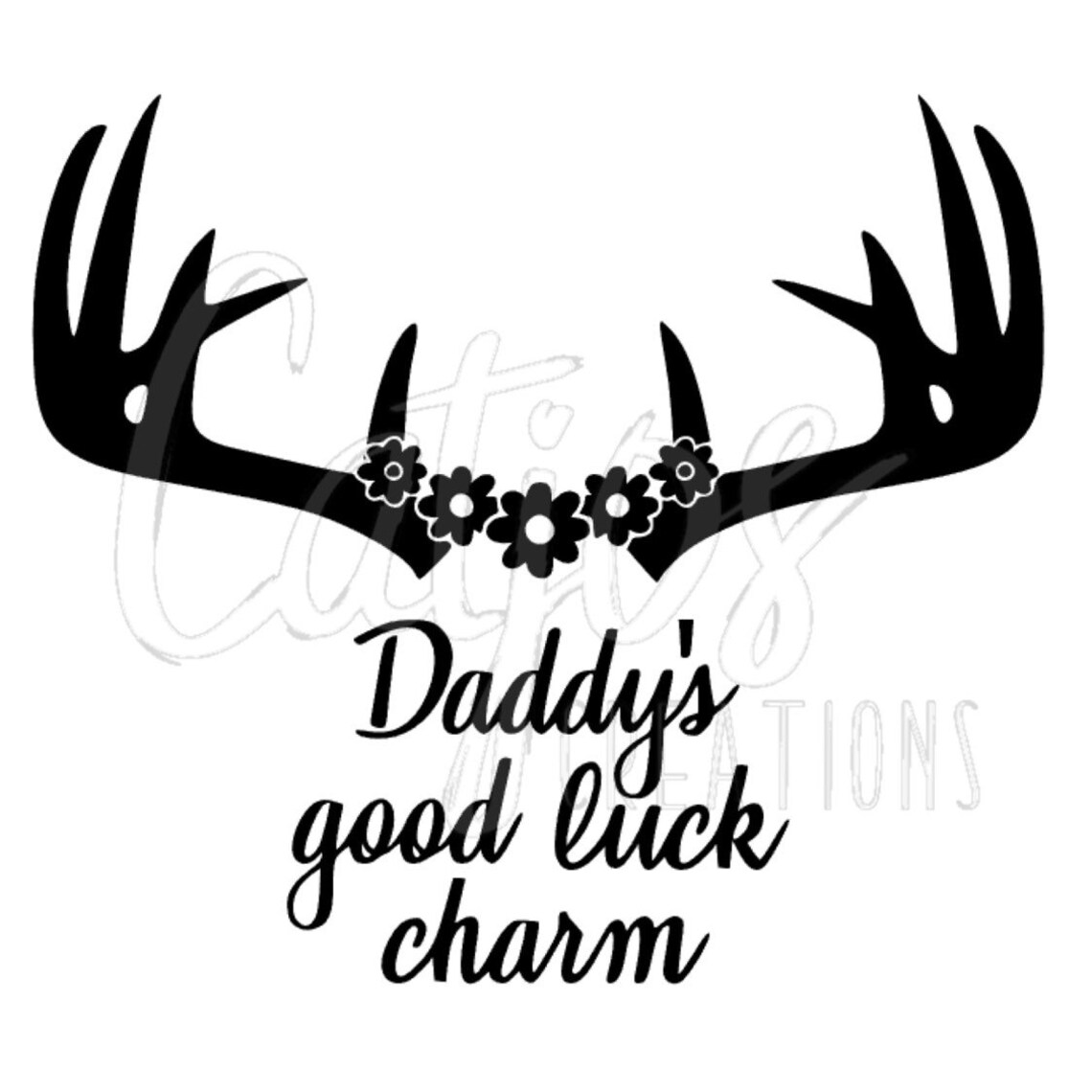 Daddy's Good Luck Charm SVG | PNG - Etsy