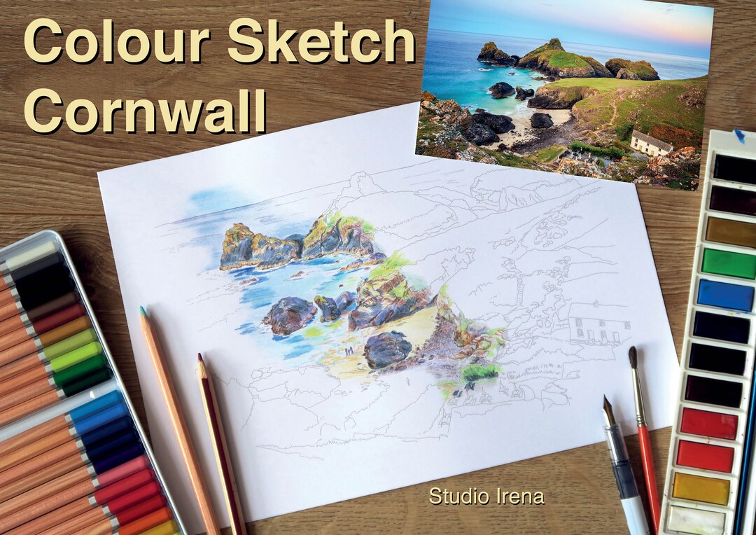 Colour Sketch Cornwall - Classic Landscapes to Colour and Paint ...