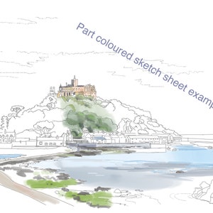 Colour Sketch Cornwall - Classic Landscapes to Colour and Paint ...