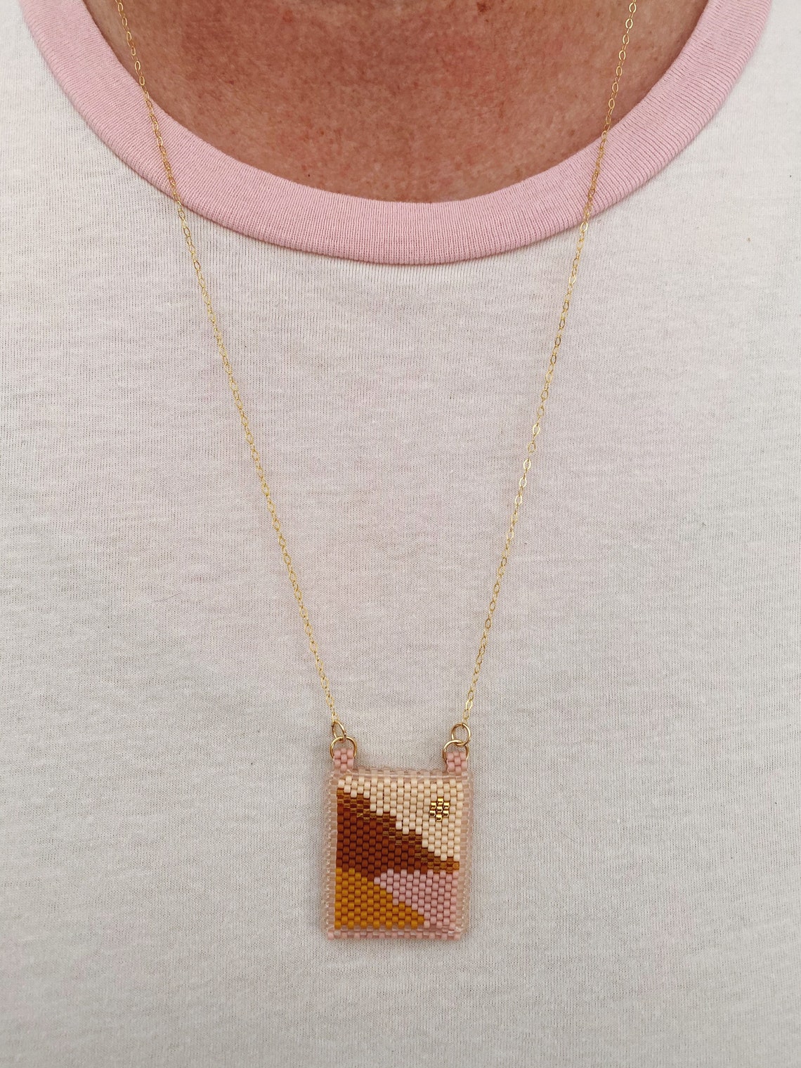 Handwoven Amulet Bag Beaded Amulet Pouch Seed Bead Necklace Beaded ...