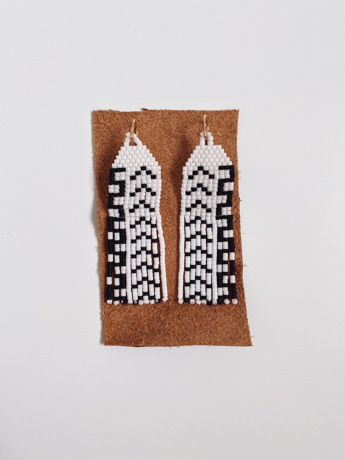 Handwoven Seed Bead Earrings Handmade Jewelry Statement Earrings Beaded ...