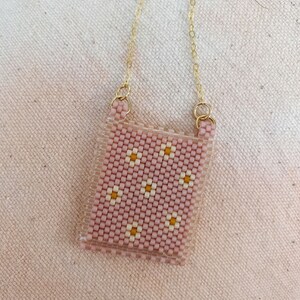 Handwoven Amulet Bag Beaded Amulet Pouch Seed Bead Necklace Beaded ...