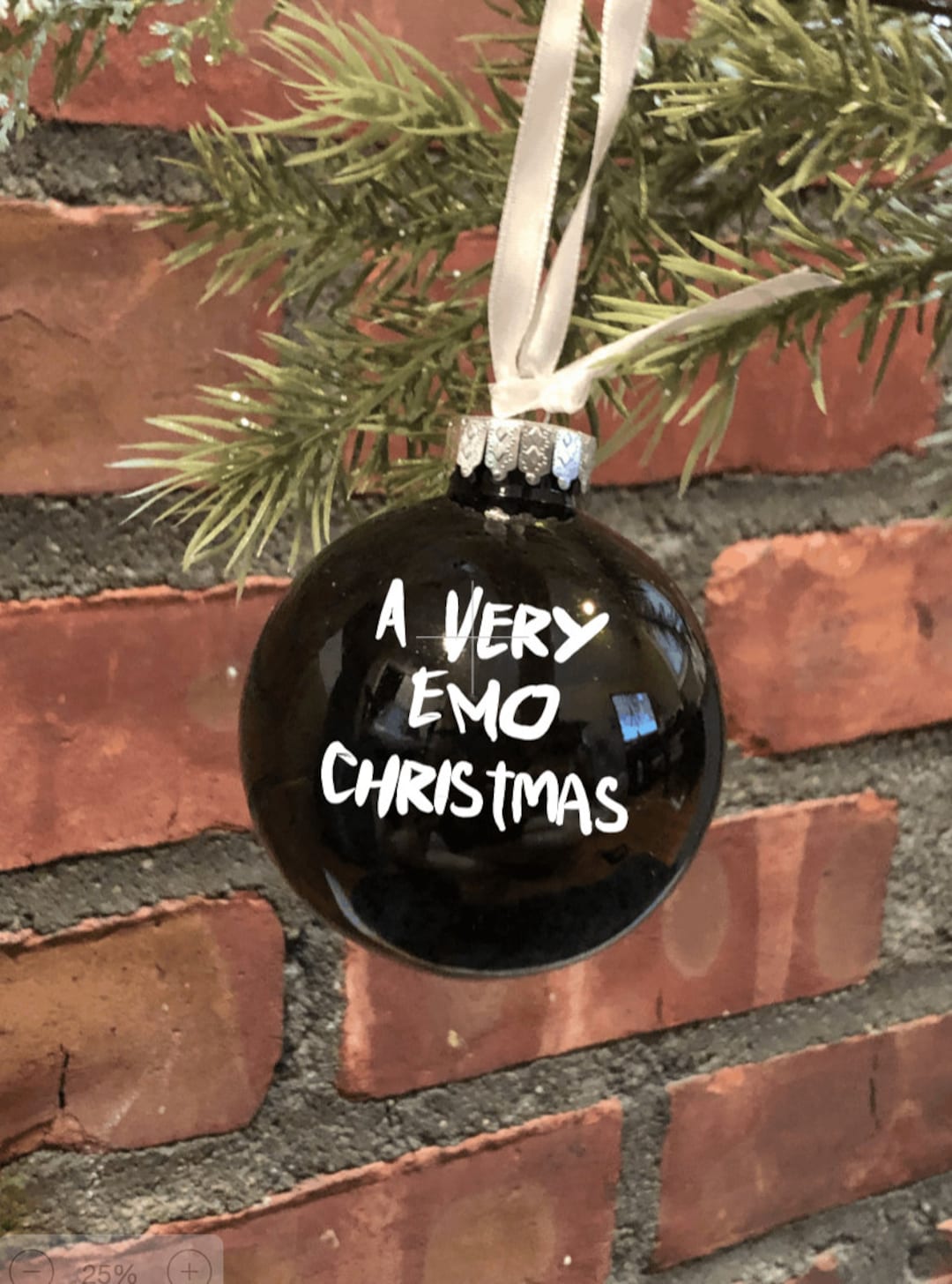 Emo Christmas Ornament - A Very Emo Christmas, Make Christmas Emo Again ...