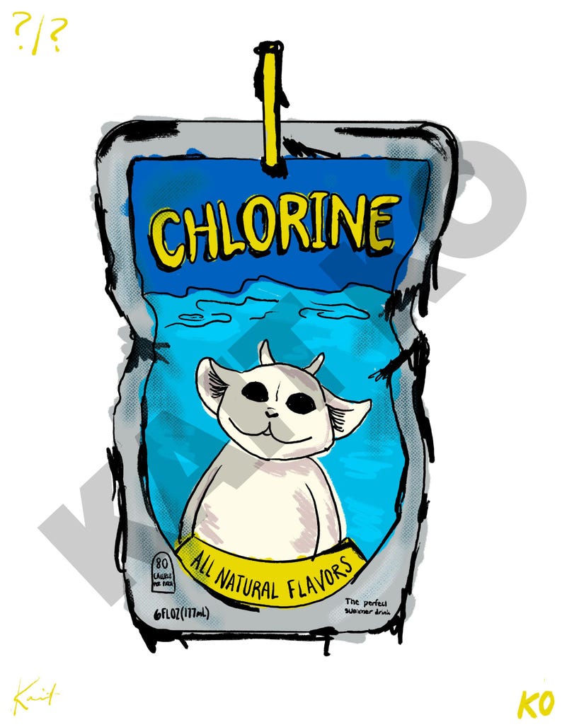 Chlorine Juice Pouch Print - Etsy