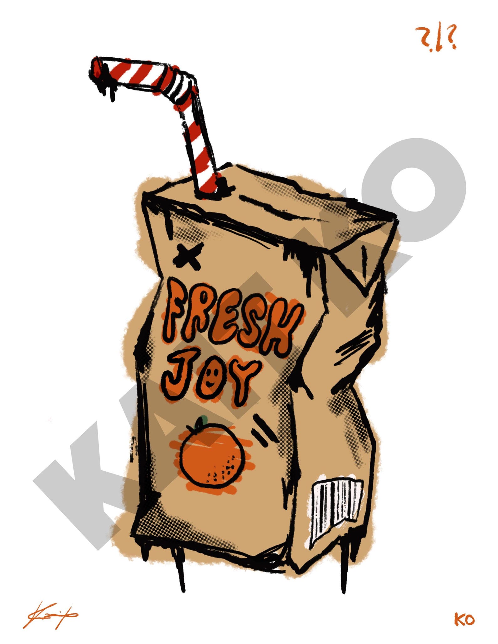 Fresh Joy Juice Box Print - Etsy