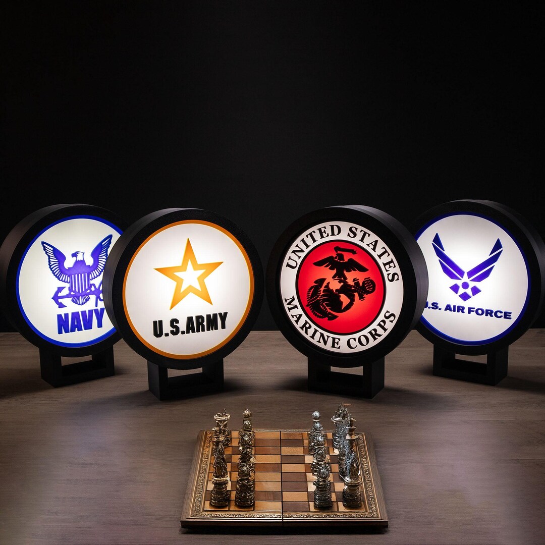 US Military Themed Accent Lights Made in the USA - Etsy