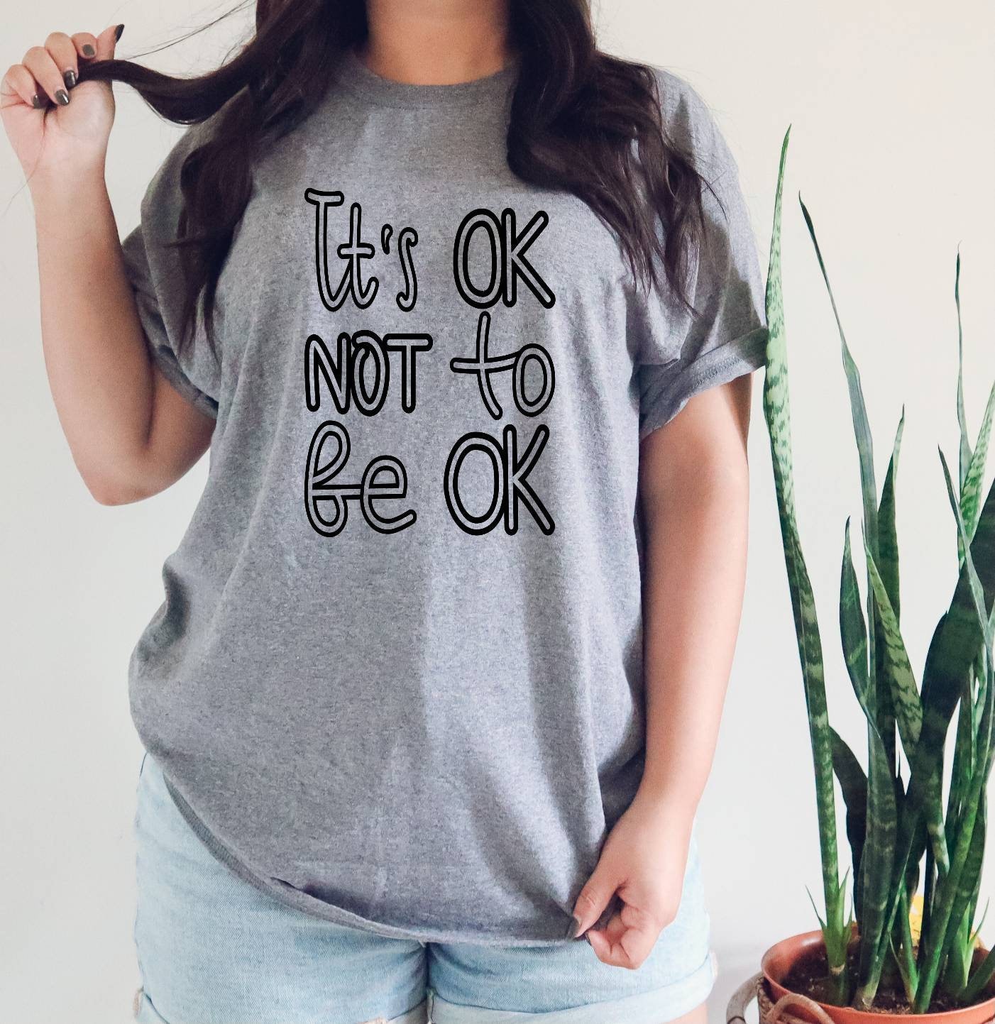 It's Okay not to be Okay tshirt. Mental health awareness | Etsy
