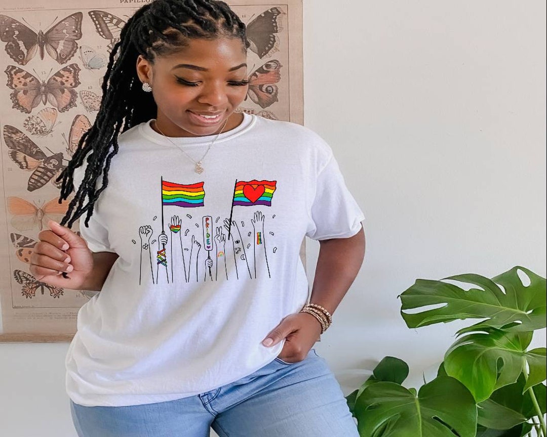 Pride Flag Tshirt Gay Pride Shirt Pride Tshirt Love is - Etsy