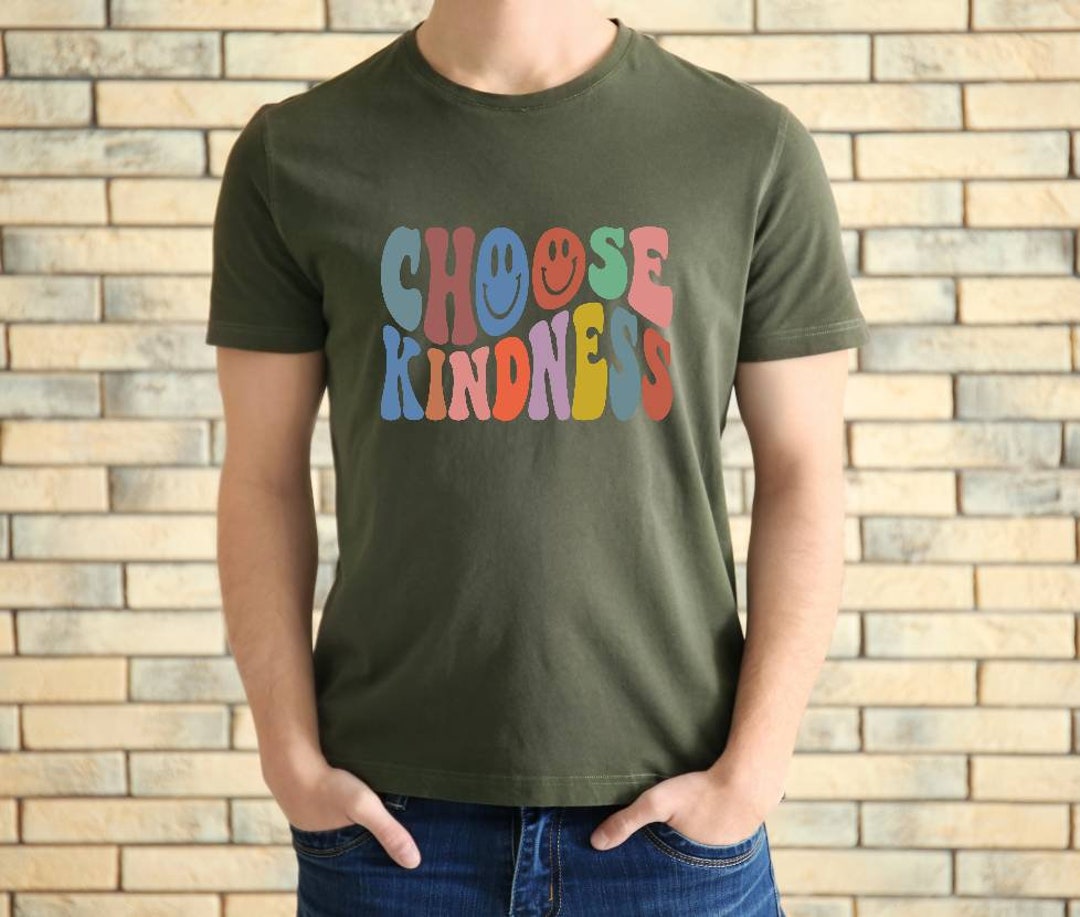Choose Kindness Retro T-shirt: Positive Vibes Unisex Tee - Etsy