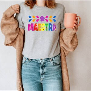Maestra Tshirt, Teacher's T Shirts,teacher Appreciation Gifts, Maestra ...