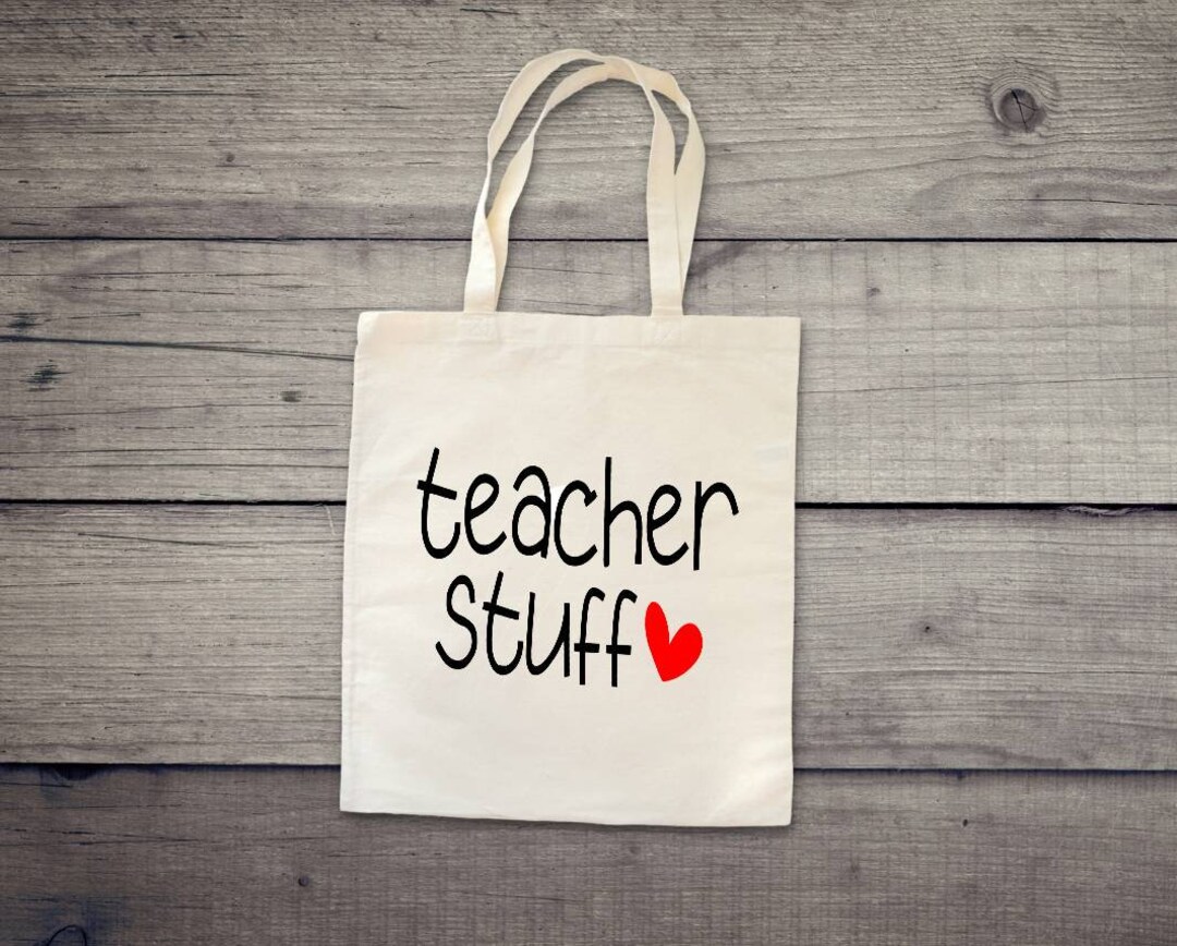 Teacher Stuff Tote Bag. Perfect Gift for Teachers. Grocery Tote Bag ...