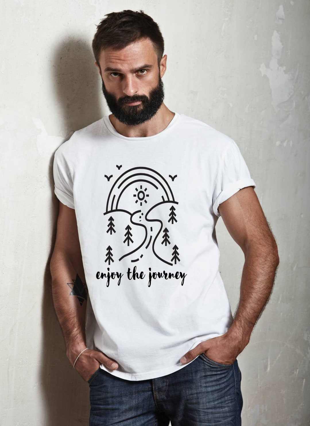 Enjoy the Journey Tshirt, Nature Trail Shirt, Life Journey T Shirt ...