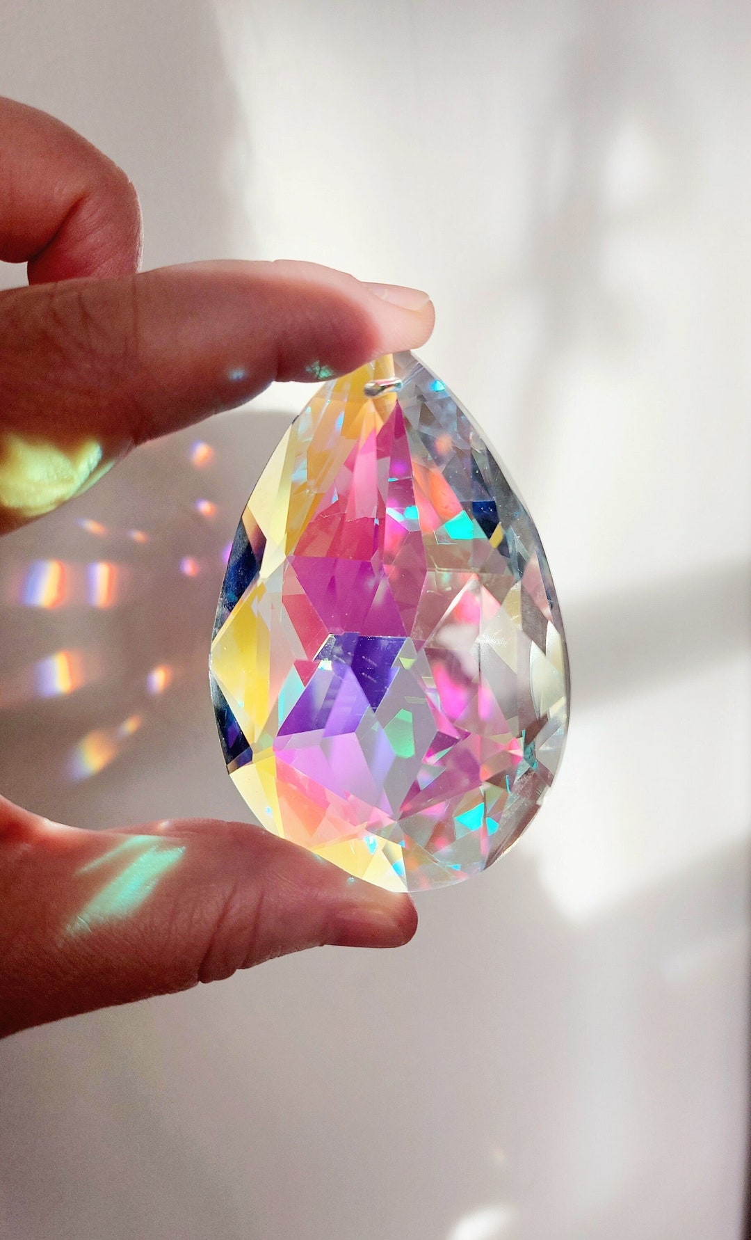 Large Hanging Crystals Prism /rainbow Maker Window Decoration /home ...