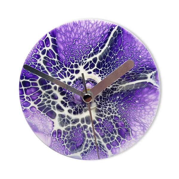 Purple Clock - Etsy