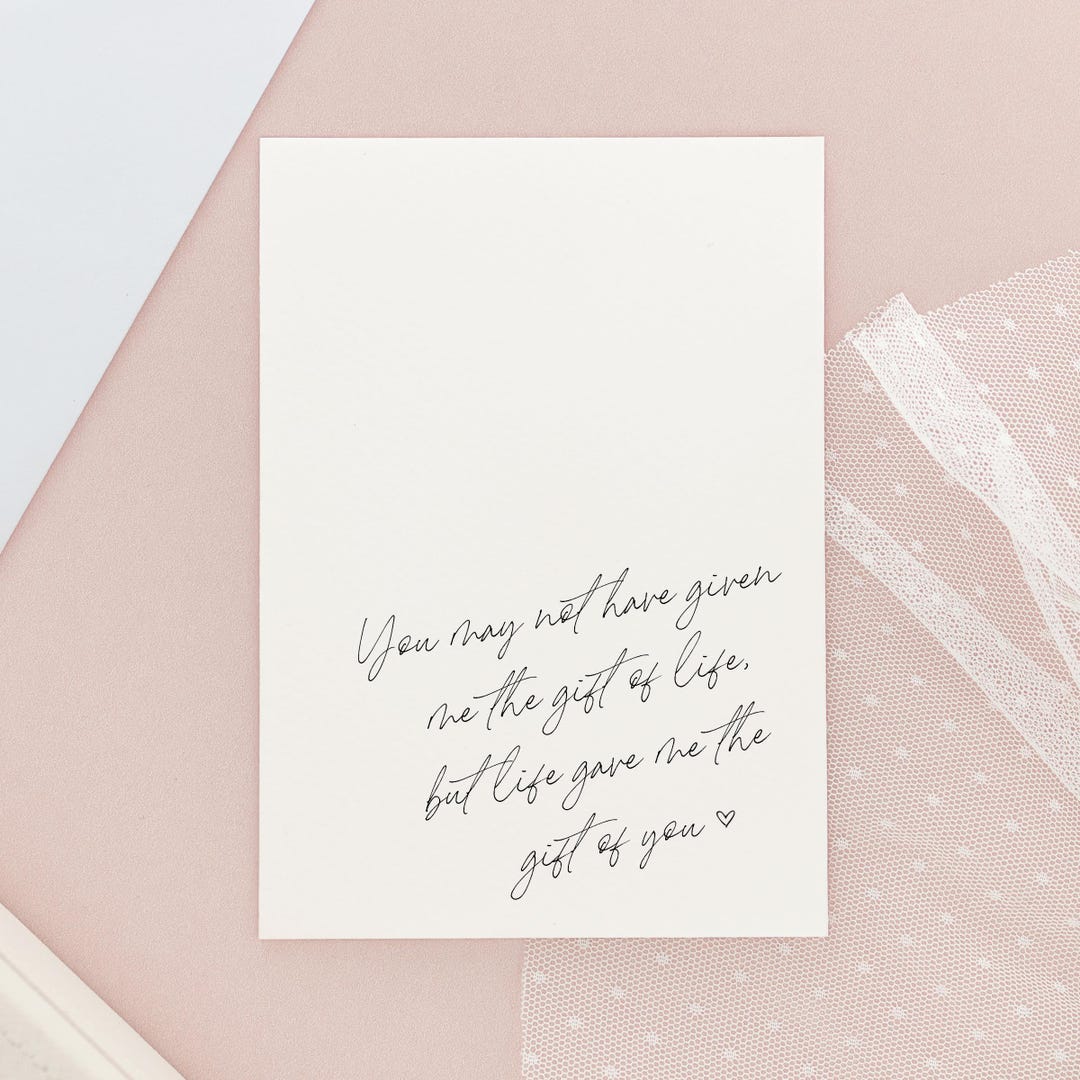 Step-parent Card, Step Dad Card, Wedding Day Card, Step Dad Wedding ...