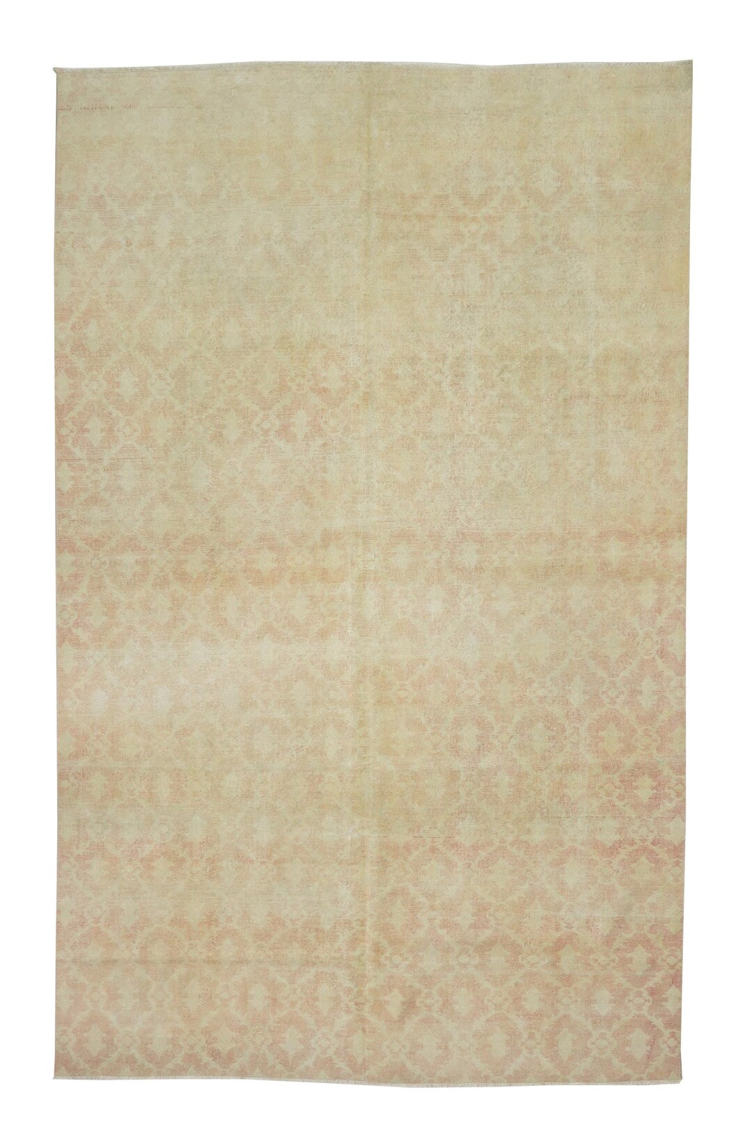 7x12 Ft Handwoven Oushak Rug, Vintage Living Room Rug, Anatolian Wool ...